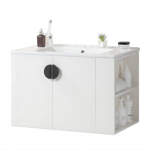 Lexora Volez 42 in. W x 18 in. D x 34 in. H Single Sink Bath Vanity in ...