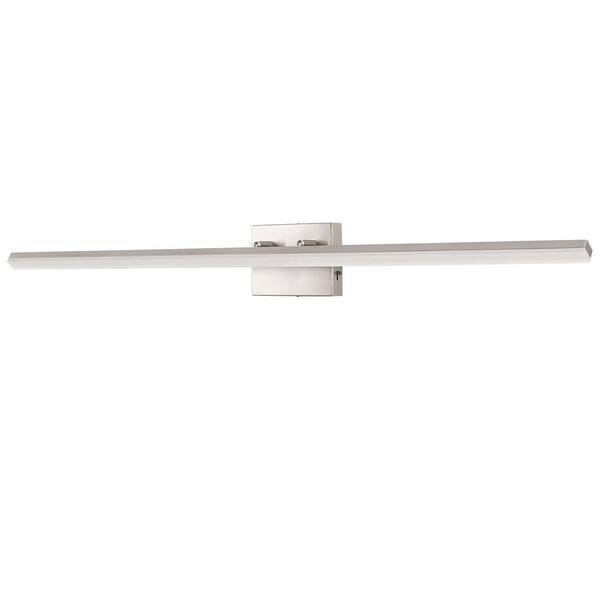 YANSUN 24-Watt 1-Light Dimmable Nickel Integrated LED Vanity Light, 48 ...