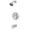 Delta Classic 1-Handle Wall Mount Tub and Shower Faucet Trim Kit in Chrome (Valve Not Included ...