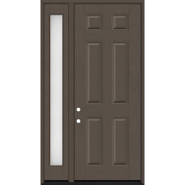 Steves & Sons Regency 51 in. x 96 in. 6 Panel RHIS Ashwood Stain ...
