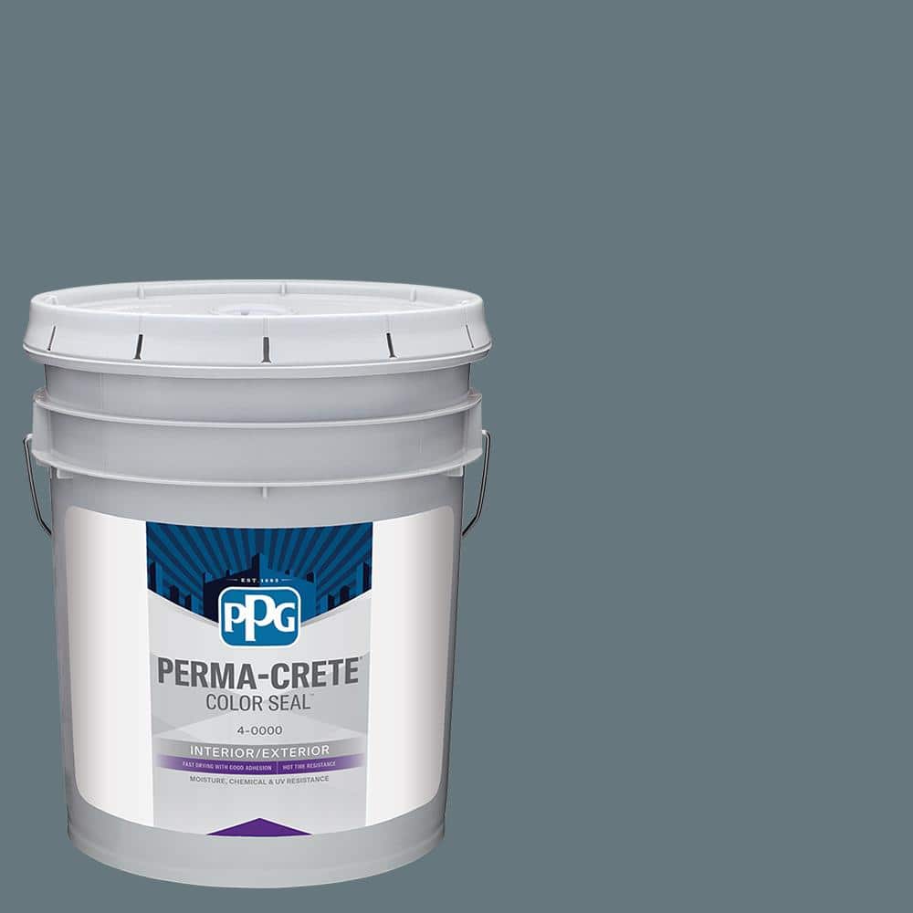 Perma-Crete Color Seal 5 gal. PPG1037-5 Night Rendezvous Satin Interior ...