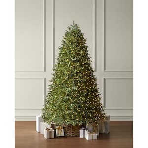Home Decorators Collection 7.5 ft. Yorkshire Twinkling Fir LED Pre-Lit Artificial Christmas Tree ...
