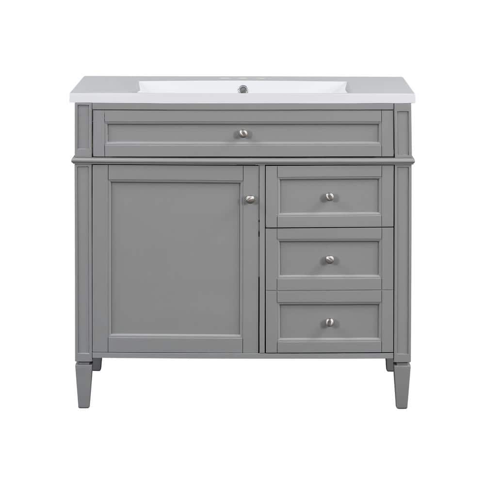 JimsMaison 36 in. W x 18 in. D x 35 in. H Freestanding Bath Vanity Set ...