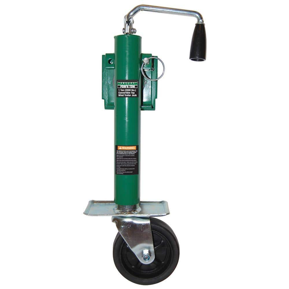 Maasdam Pow'R Tow 2,000 lb. Station and Wheel Trailer Jack MPT300 - The ...