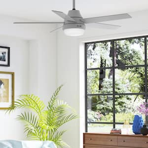Hunter Hunter 52 in. Aerodyne Wi-Fi Matte Black Smart Ceiling Fan with ...