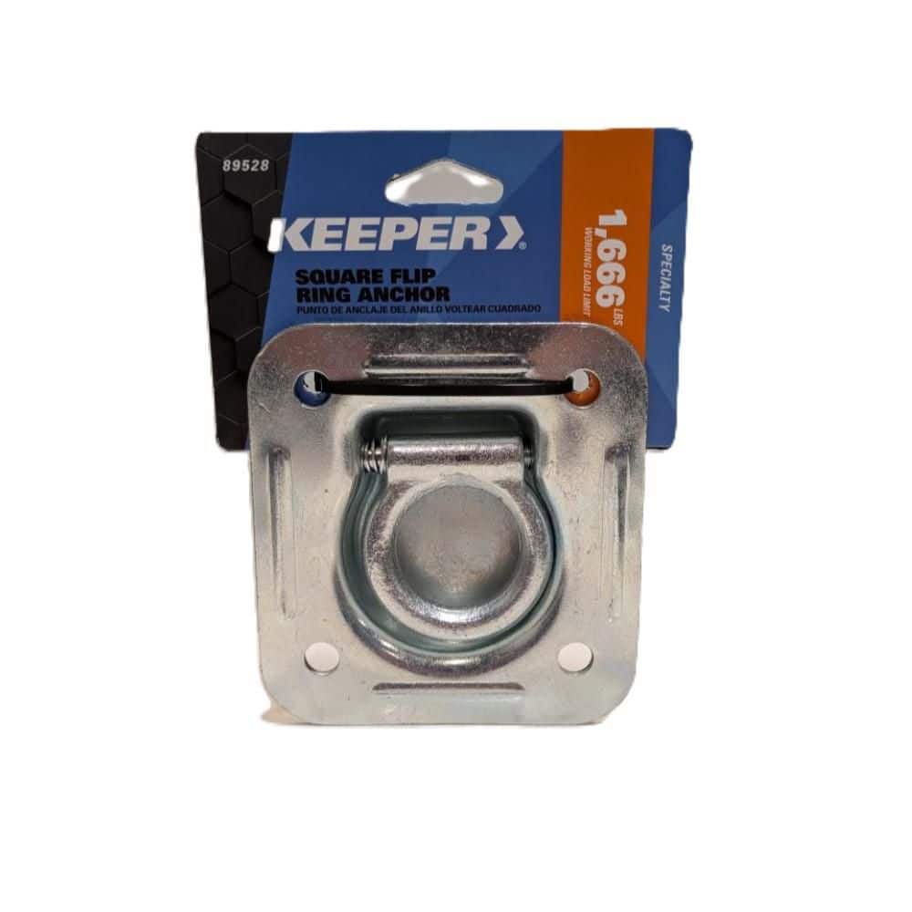 Keeper 4-7/16 in. Square Flip Ring Recessed Anchor Point 89528 - The ...