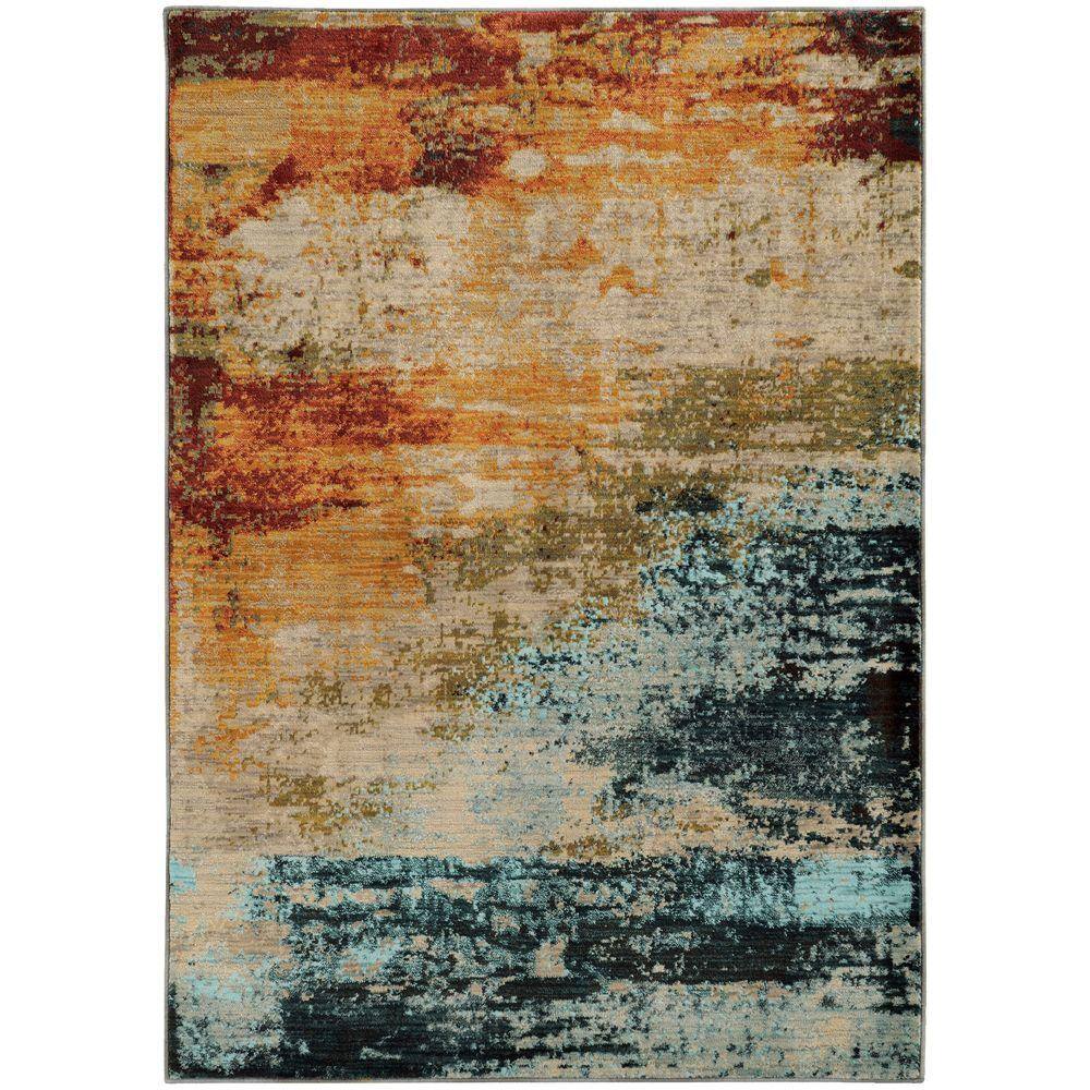 Home Decorators Collection Dusk Multi 7 ft. x 10 ft. Area Rug ...
