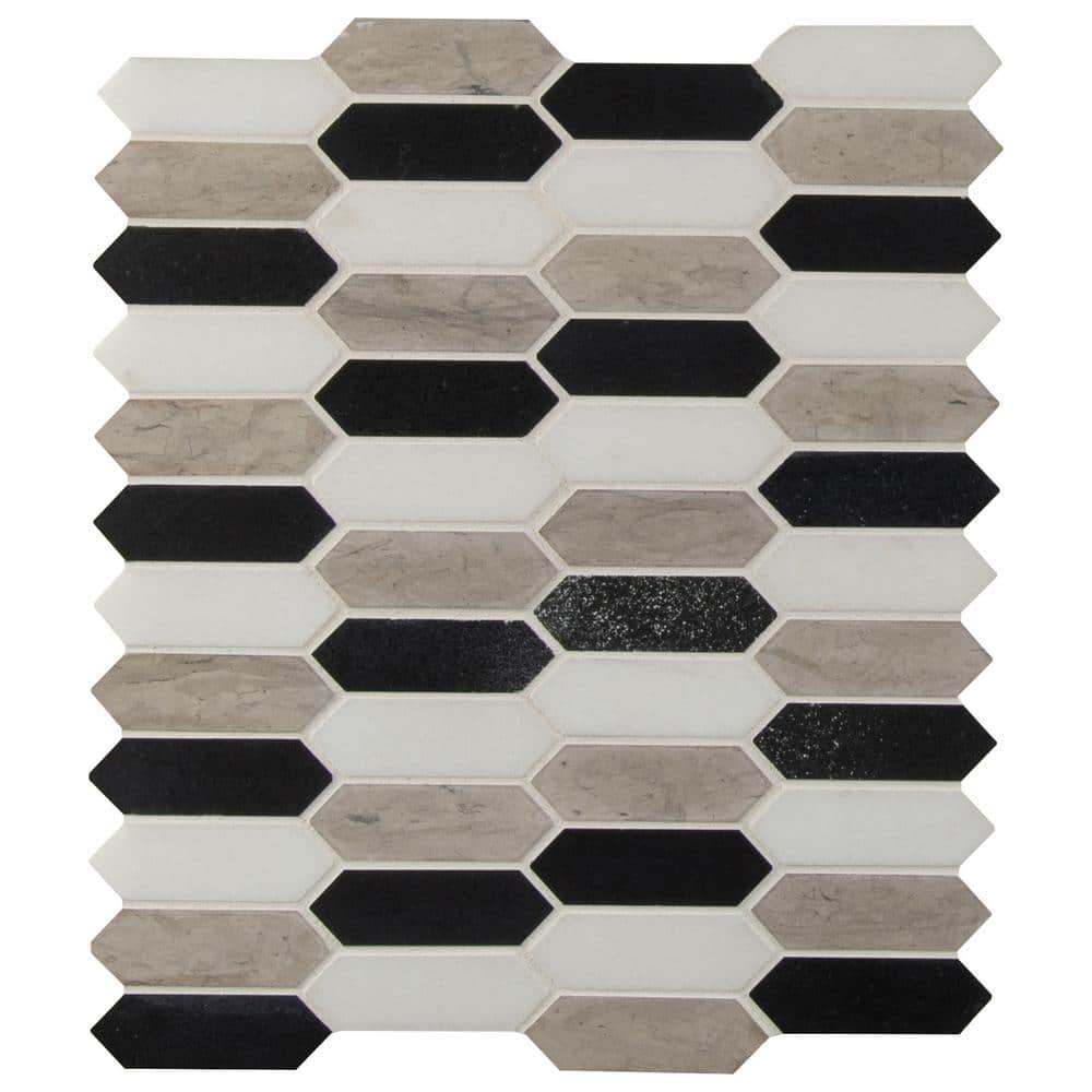 MSI Take Home Tile Sample - Metropolitan Picket 4 in. x 4 in. Honed ...