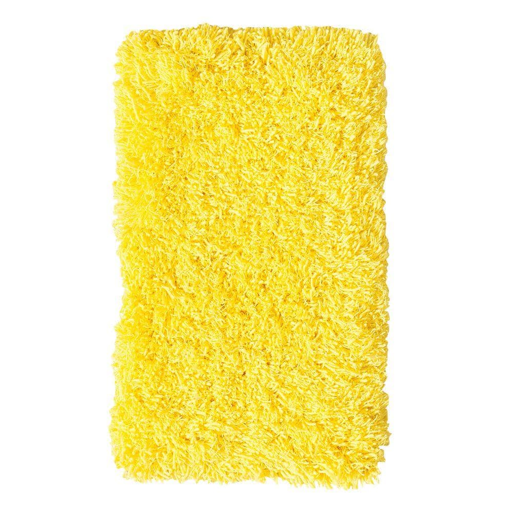 Home Decorators Collection Ultimate Shag Sunshine Yellow 8 ft. x 10 ft ...