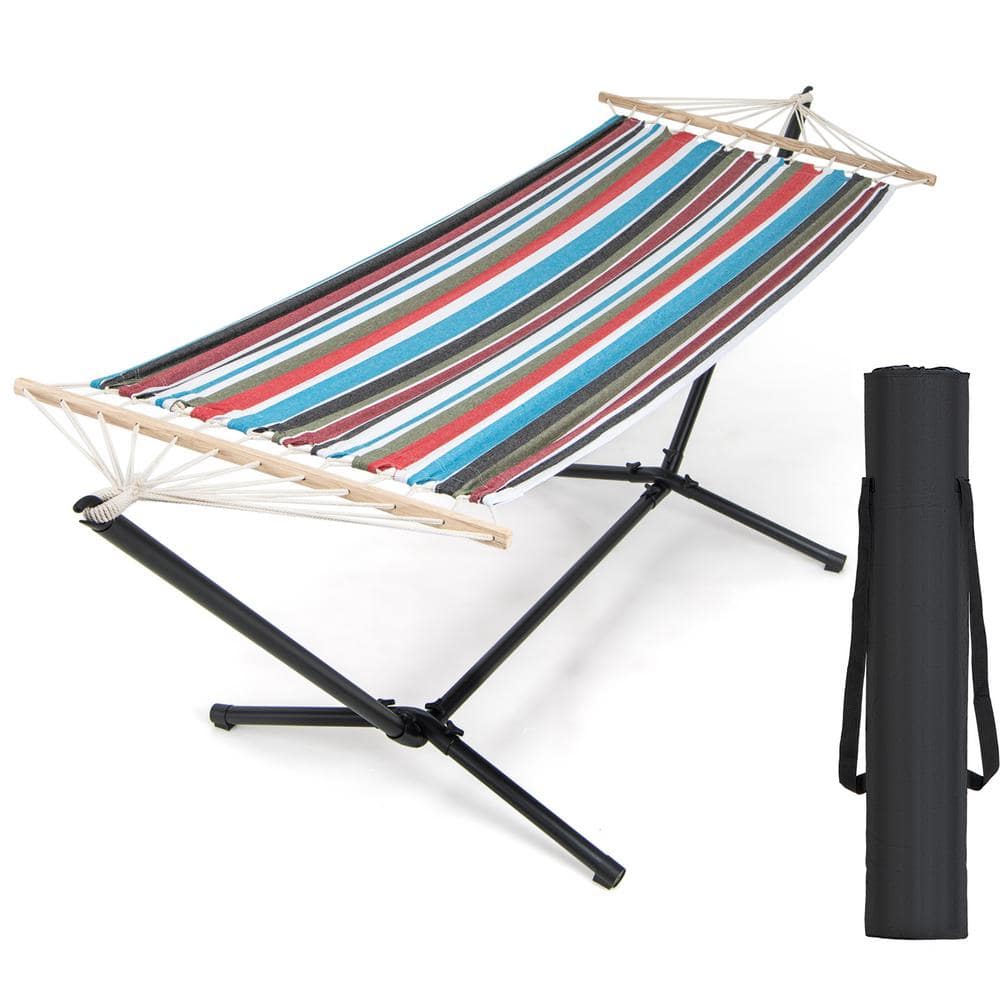 ANGELES HOME 10.6 ft. Portable Hammock with Stand and Carrying Case ...