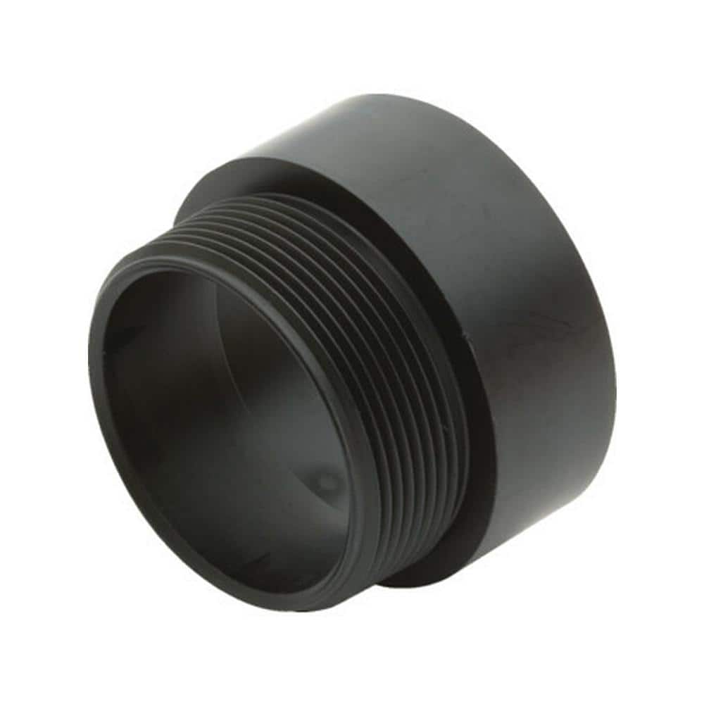 VPC 3 in. ABS DWV Male Adapter Hub x MIP-33-LN109-030B - The Home Depot