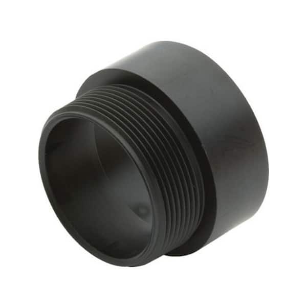 VPC 3 in. ABS DWV Male Adapter Hub x MIP 33-LN109-030B - The Home Depot