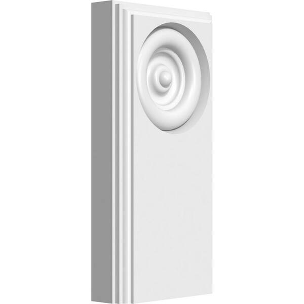 Ekena Millwork 3/4 in. x 2-1/2 in. x 5 in. PVC Standard Foster Bullseye ...
