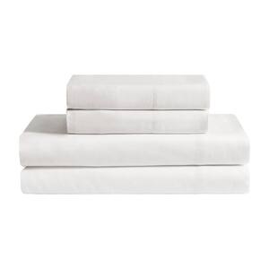 The Sheet Lab Cloud Embrace 4-Piece Sea Foam Green Solid Color Sateen ...
