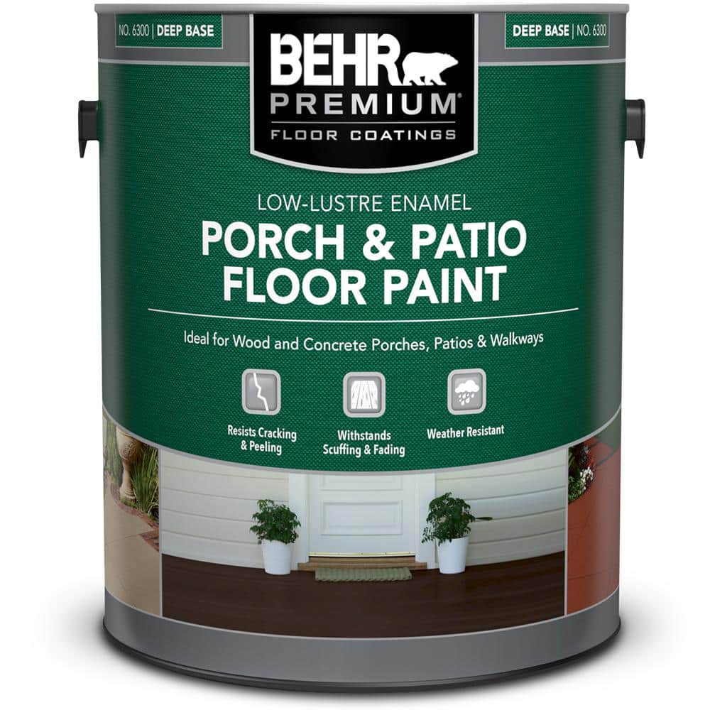 BEHR PREMIUM 1 gal. Deep Tint Base Low Lustre Interior/Exterior Enamel ...
