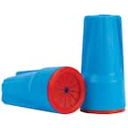DryConn Small Waterproof Wire Connectors, Aqua/Orange (100-Pack) 62124