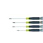 Klein Tools 4-Piece Assorted Mini Screwdriver Set-Cushion Grip Handles ...