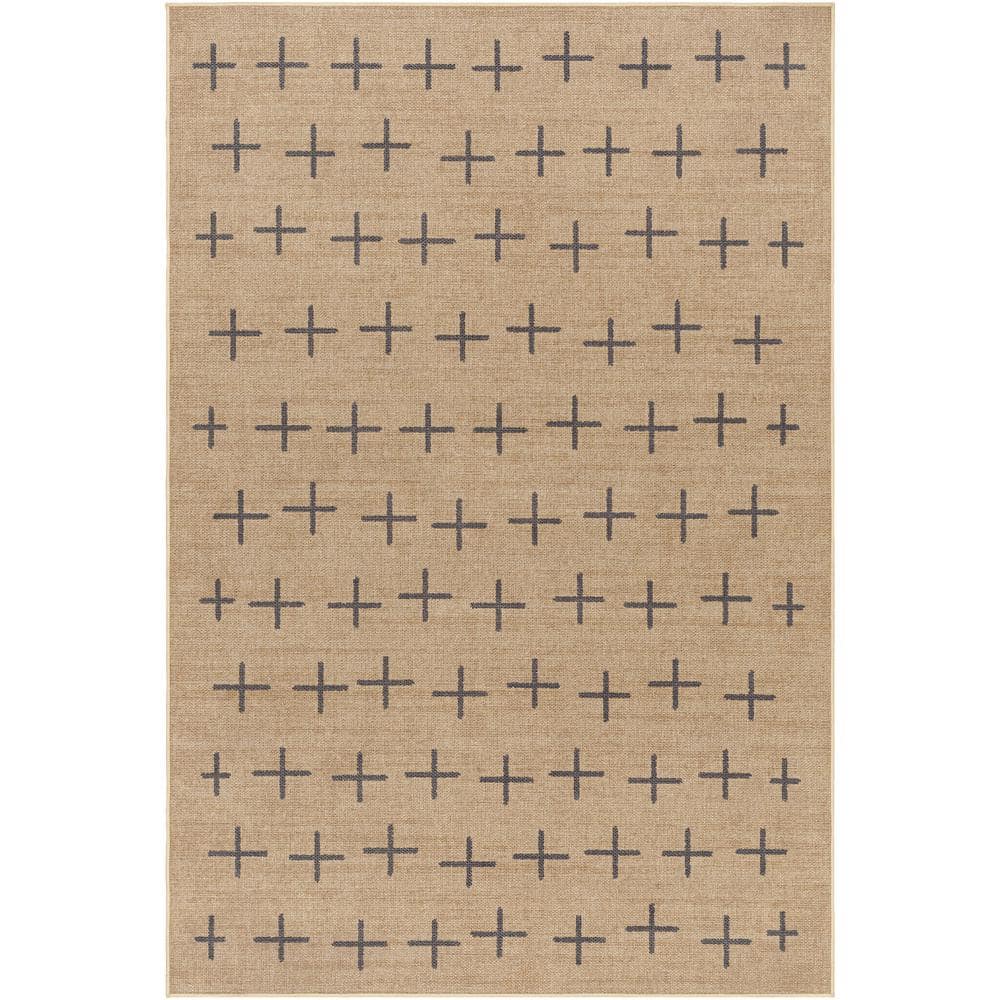 Livabliss Ez Jute Brown 3 ft. x 5 ft. Machine-Washable Rug EZT2308-35 ...