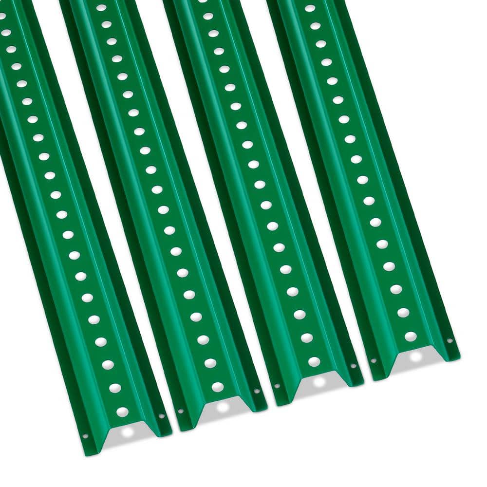 SKYSHALO 6FT. U-Channel Sign Post, 4-Pack Green Heavy Duty Steel Fixed ...