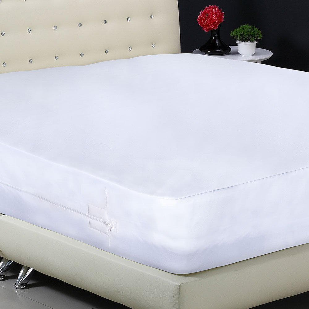 Protect-A-Bed Allerzip Polyester King Smooth Polyester Mattress ...