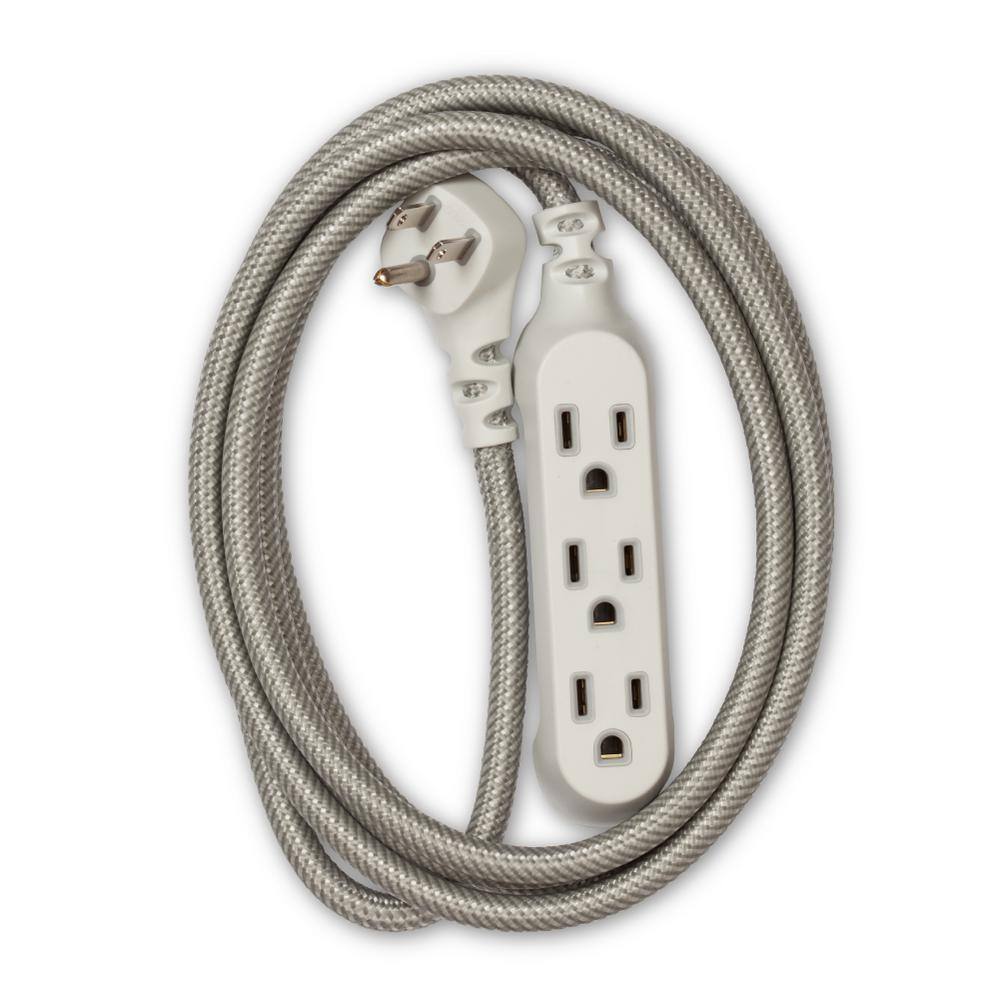 360 Electrical Habitat 8 ft. 3-Outlet Extension Cord 360417-TU-8ES-C1 ...