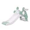 TIRAMISUBEST Green Slide Freestanding and Folding Slide and Climber Set ...