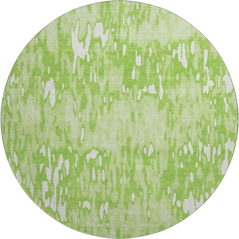 Addison Rugs Mayfield Premium Machine Washable Abstract AMF986 Lime 8 ...