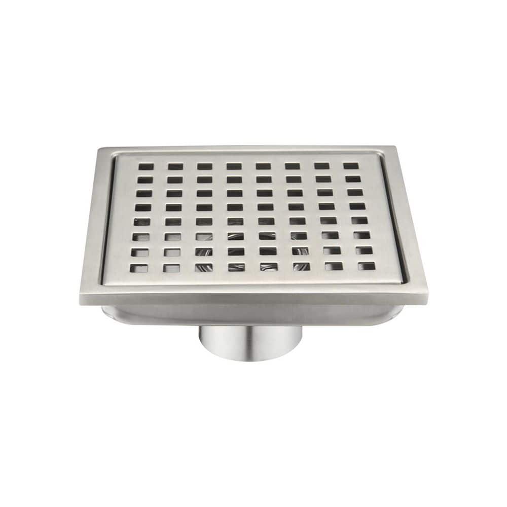 Tahanbath 6 in. Grid Shower Floor Drain Z-W2287P197442 - The Home Depot