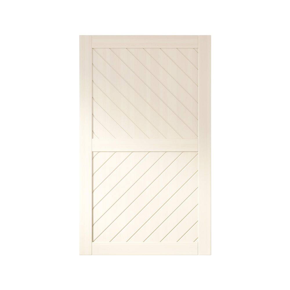 HOMACER XT4 48 in. x 80 in. C-Panel Solid Core Tinsmith Gray Slanted ...