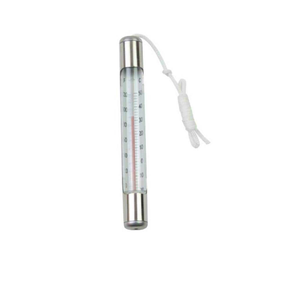 Northlight 6.75 in. Silver Metallic Round Swimming Pool Thermometer ...