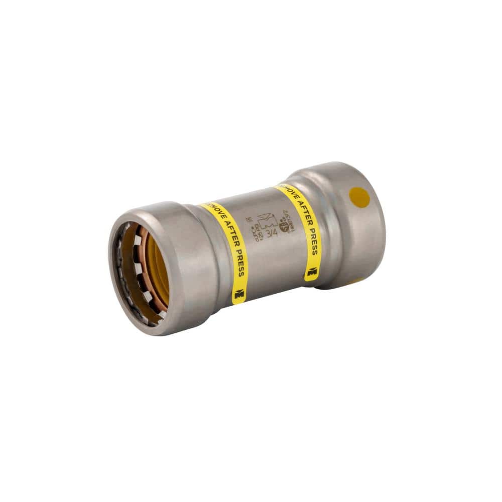 Streamline 3/4 in. Carbon Steel Press x Press Coupling Fitting No Stop ...