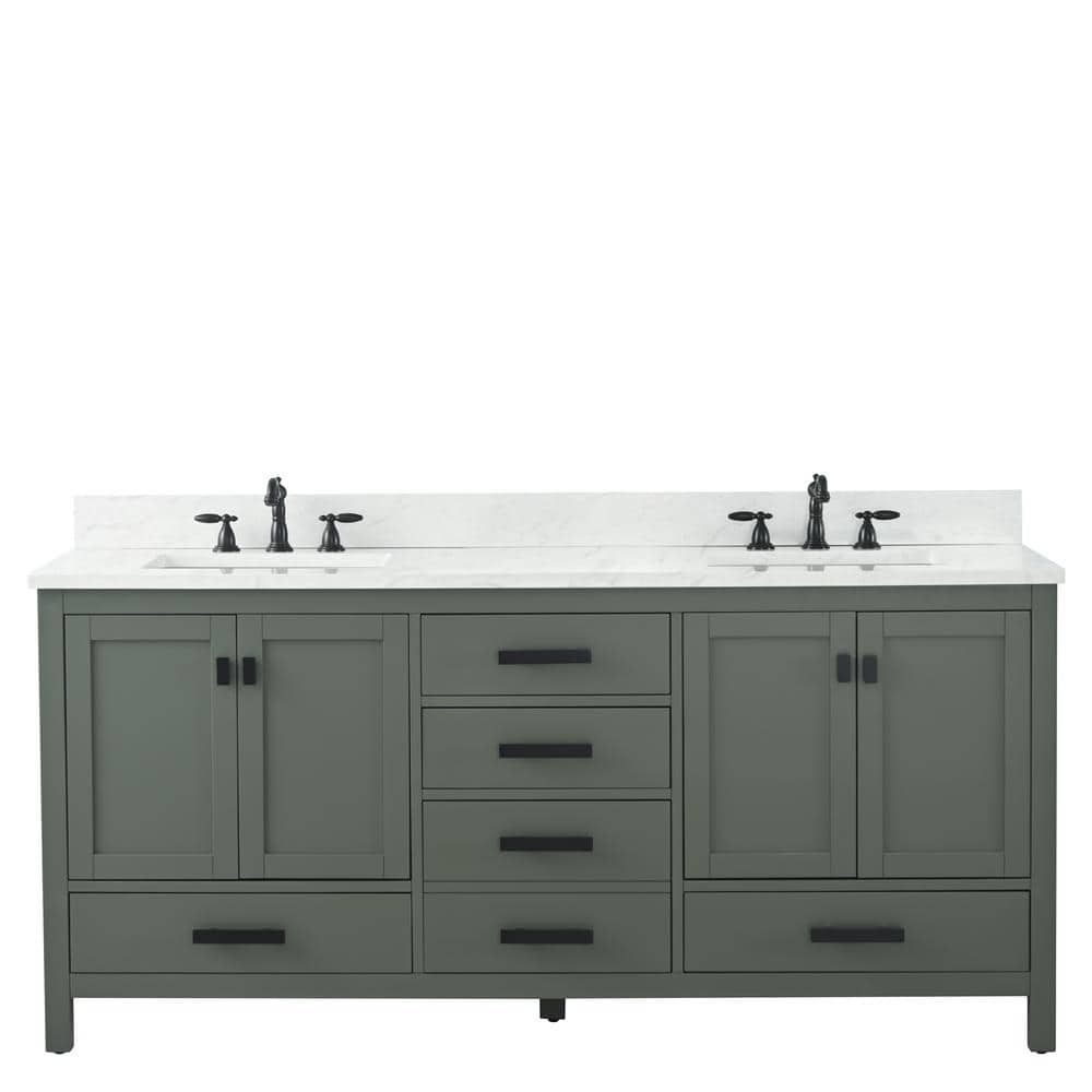 Design Element Valentino 72 in. W x 22 in. D Single Sink Bath Vanity in ...