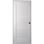 Belldinni Mika 32" x 80" Left-Hand 4-Lite Frosted Glass Solid Core ...