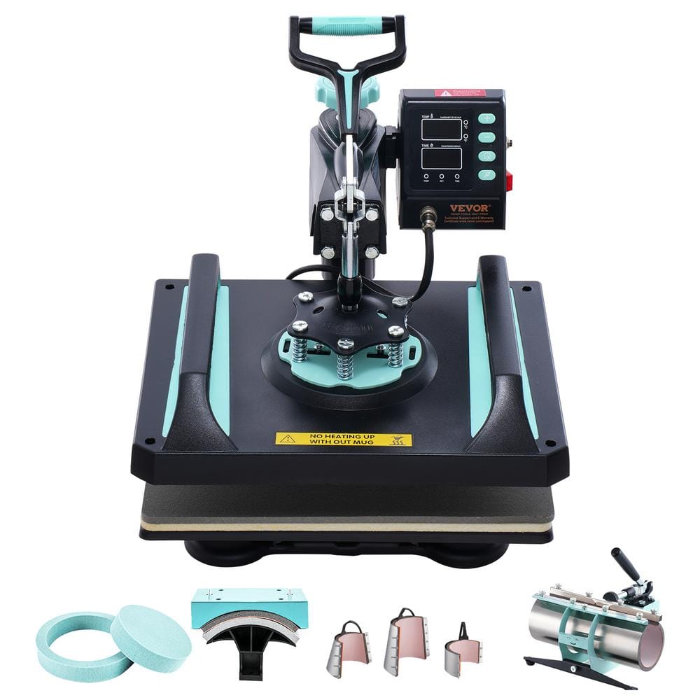 VEVOR 8 in 1 Heat Press Machine, 12 x 15 in. Heat Transfer Machine with ...
