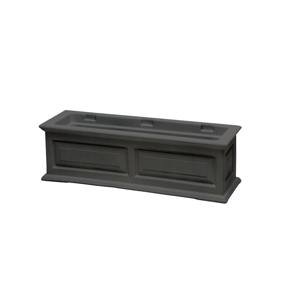 Good Ideas Savannah 36 in. Rectangular Planter Box - Black SV-PR36-BLK ...