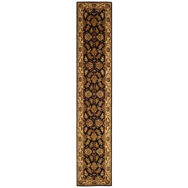 SAFAVIEH Heritage Black/Beige 2 ft. x 12 ft. Border Runner Rug HG628B ...
