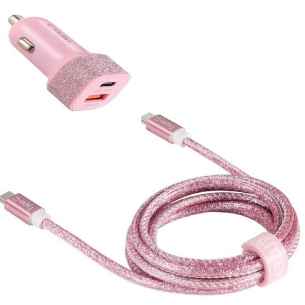 Emerald 2 Port Car Adapter + 6FT Type C Cable 20W Fast Charging CAR-AC6 ...