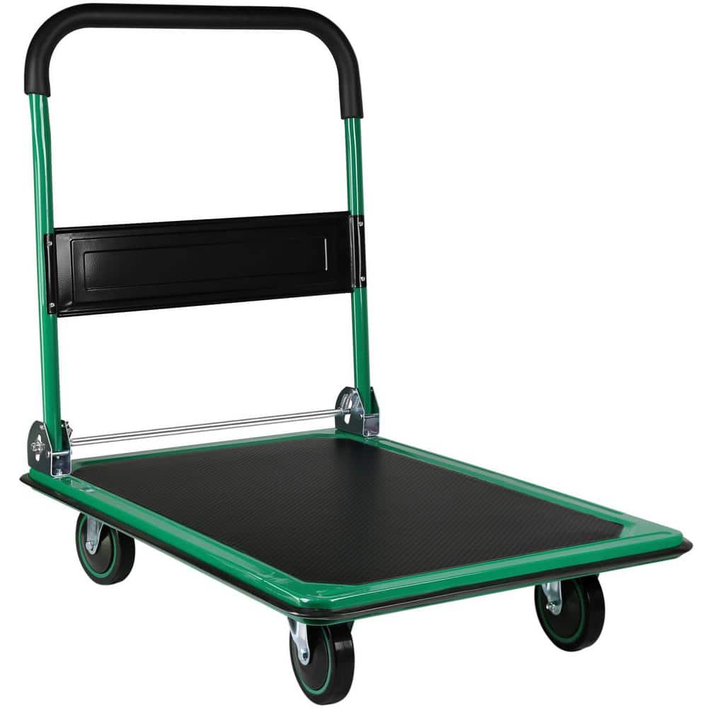 Tidoin 660 lbs. Capacity Green Heavy-Duty Moving Platform Hand Truck ...