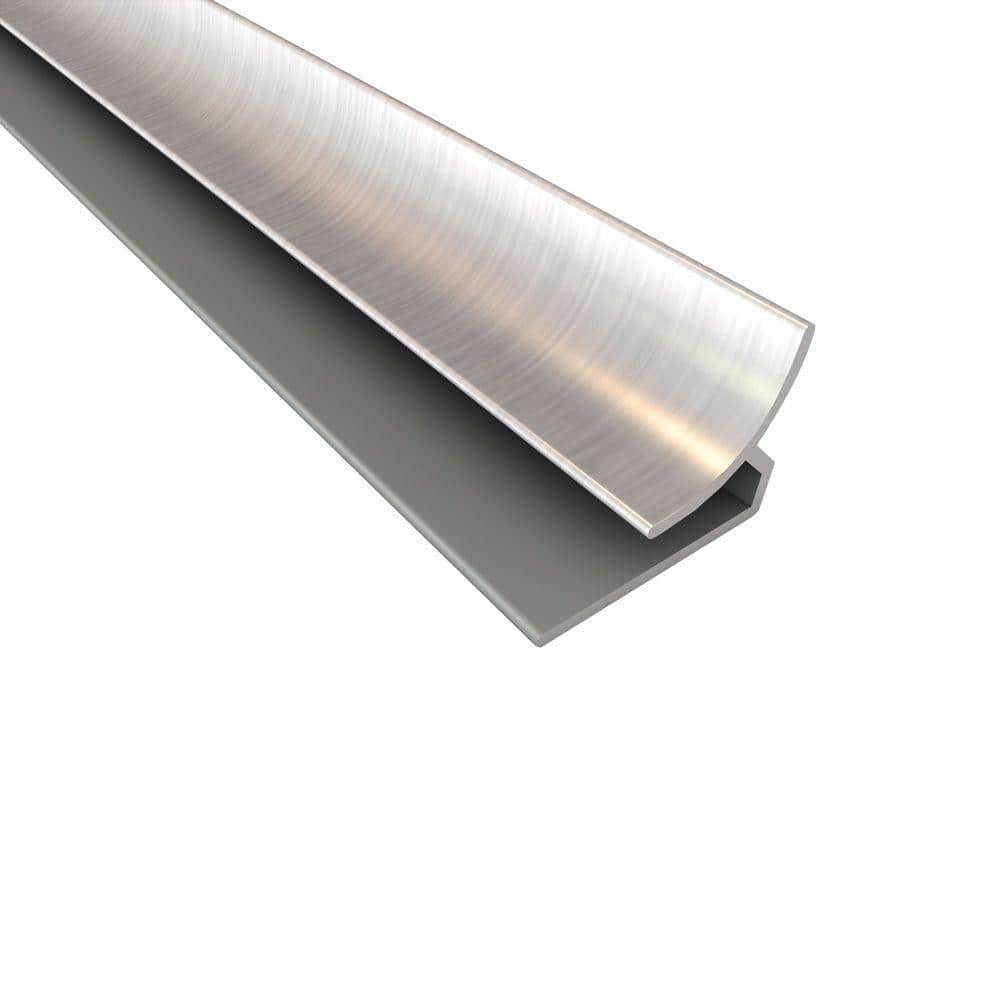 Reviews for Fasade 18 in. Brushed Nickel PVC Large Inside Corner Trim ...