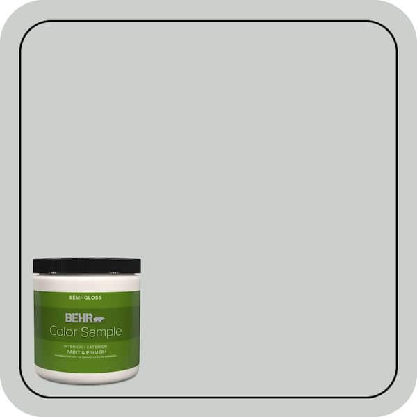 BEHR PREMIUM PLUS 8 oz. #HDC-MD-06G Sparkling Silver Semi-Gloss ...