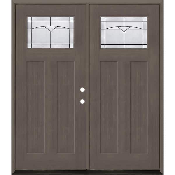 Steves & Sons Regency 72 in. x 80 in. 1/4 TopL Horizon Glass LHIS ...
