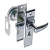 Perko Tubular Latch Set with Sliding Lock Button 0567DP0CHR - The Home ...