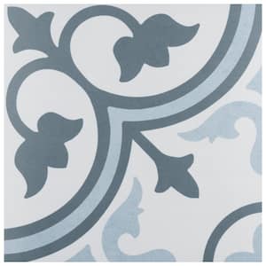 Merola Tile Amberes Azul 12-1/4 in. x 12-1/4 in. Ceramic Floor and Wall ...