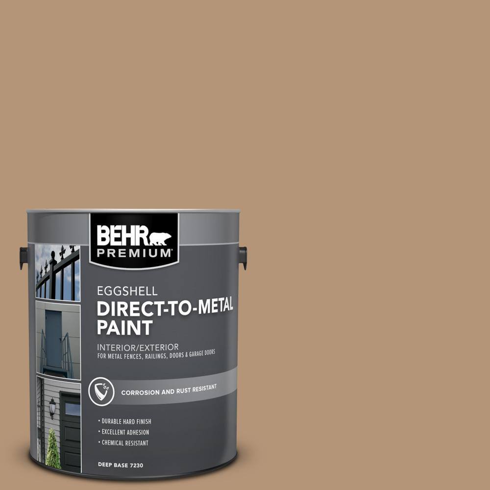 BEHR PREMIUM 1 gal. #280F-4 Burnt Almond Eggshell Direct to Metal ...