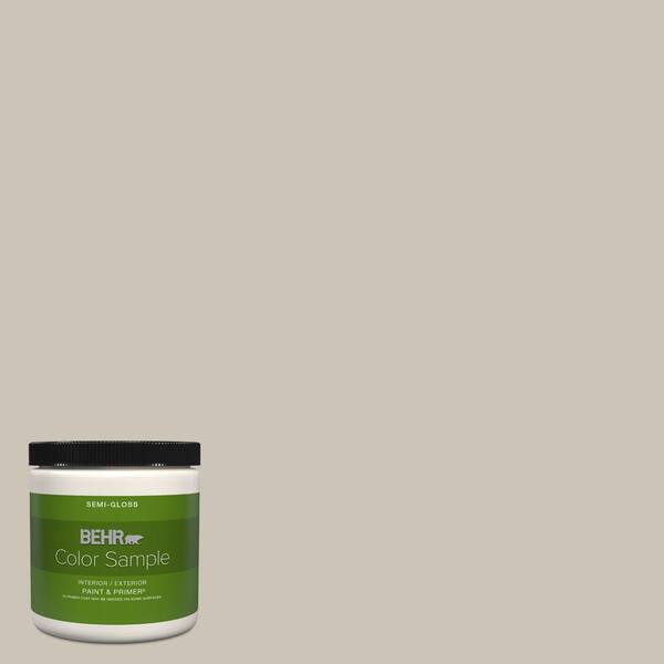 BEHR PREMIUM PLUS 8 oz. #DC-009 Vintage Pewter Semi-Gloss Interior ...