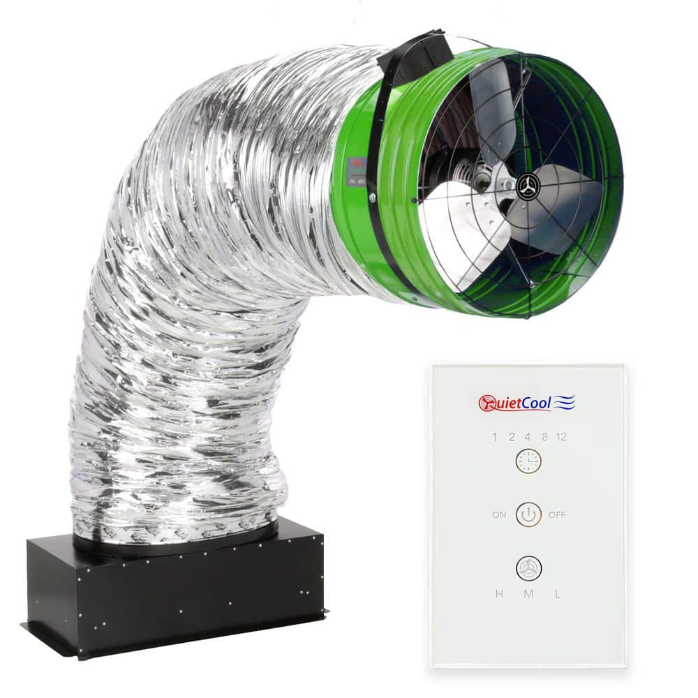 QuietCool Energy Saver 6878 CFM Advanced Whole House Fan with Included ...
