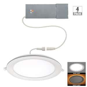 LEDVANCE 15 in. White Selectable LED Flush Mount with Motion Sensor and ...