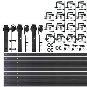 HOMACER 12 ft./144 in. Black Rustic Inverted Bent Triple Track Bypass ...