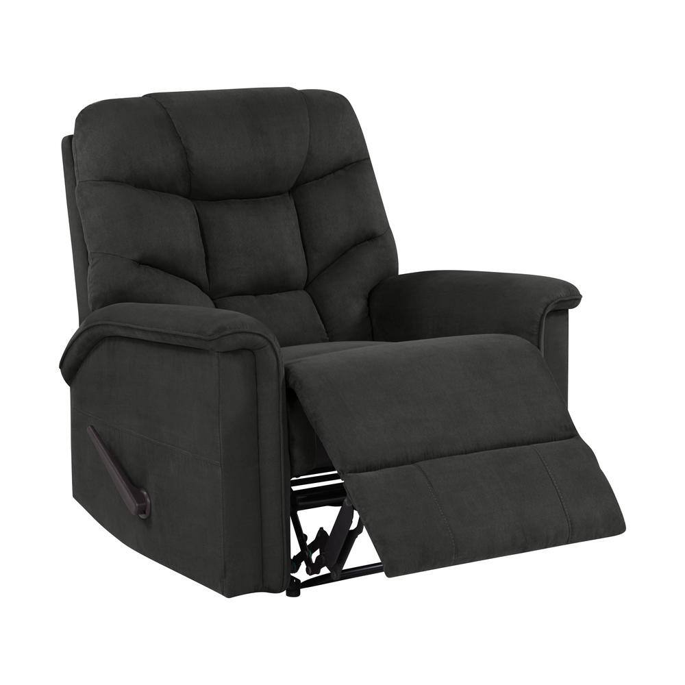 ProLounger Gray Microfiber Fabric Standard (No Motion) Recliner with ...