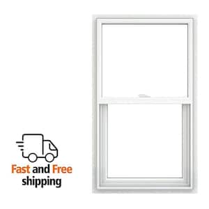 JELD-WEN V-2500 Series 29.5 in. x 59.5 in. Single Hung Vinyl Low-E ...